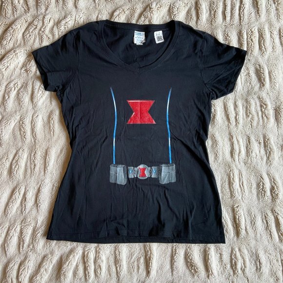 Marvel | Tops | Marvel Womens Black Widow Screen Print Tshirt | Poshmark